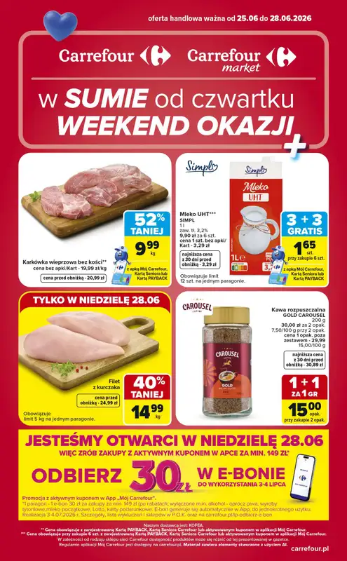 Carrefour Market - W sumie od czwartku weekend okazji - 25.06 ...