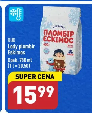 Lody plombir eskimos Rud - cena - promocje - opinie - sklep | Blix.pl ...
